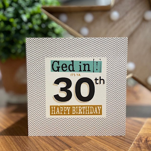 Ged In 30th Birthday Card From The Dotty House