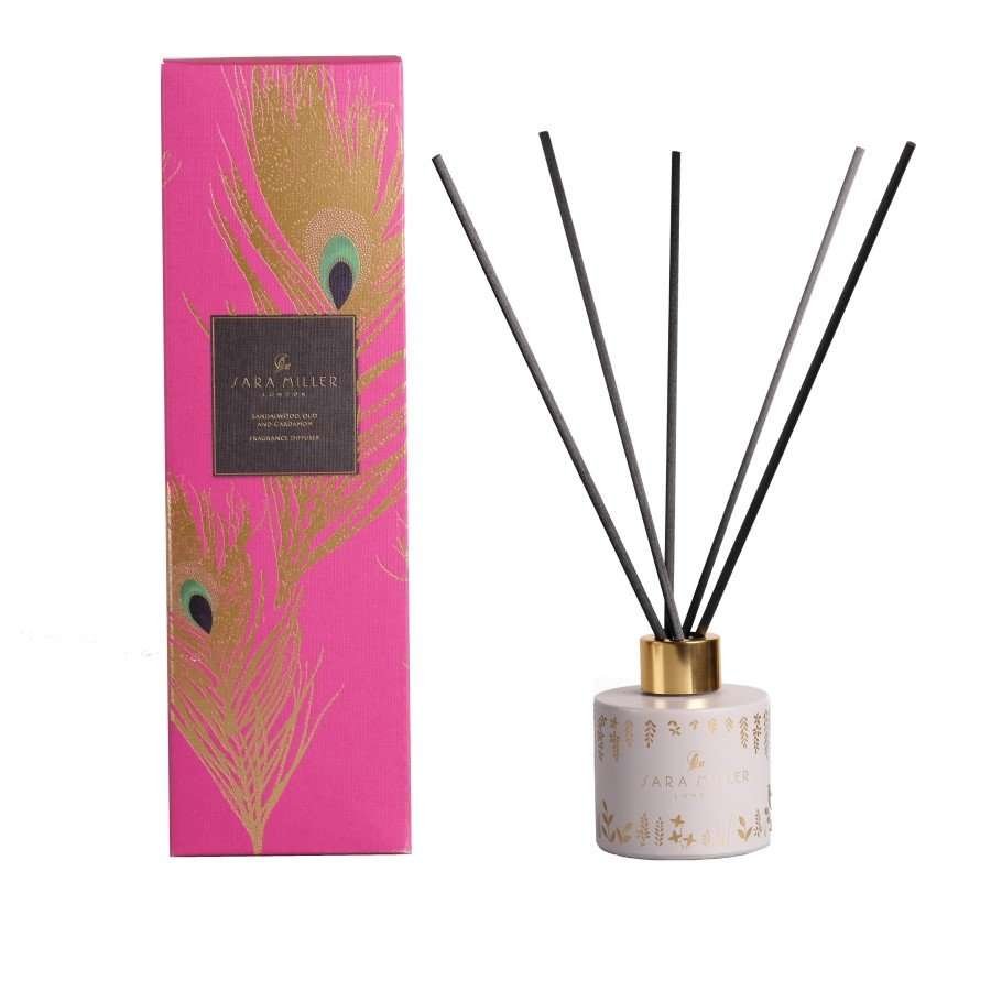 Sara Miller Sandalwood, Oud and Cardamom Room Diffuser | The Dotty House