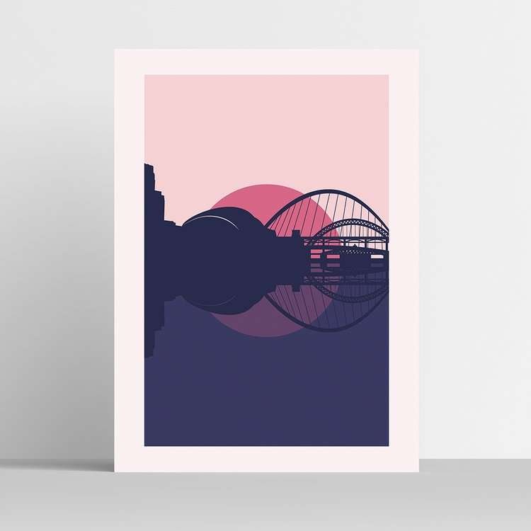 Newcastle Gateshead Quayside Print from The Dotty House Newcastle Gateshead Quayside Print from The Dotty House