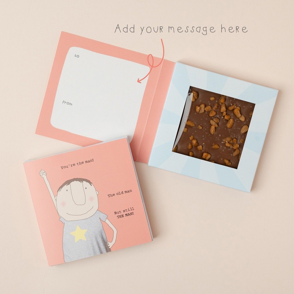You're The Man Choccy Card | The Dotty House